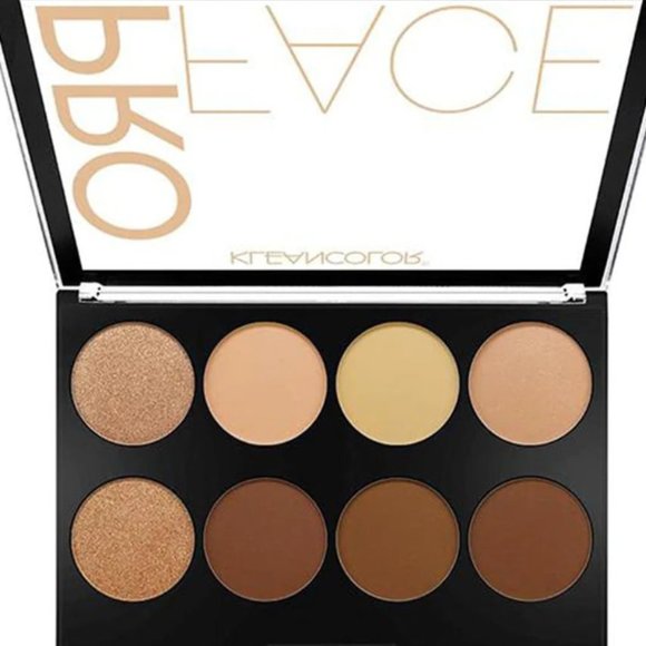 Kleancolor | Makeup | Kleancolor Pro Face Highlight Contour Palette ...